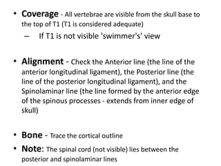X ray c-spine | PPTX