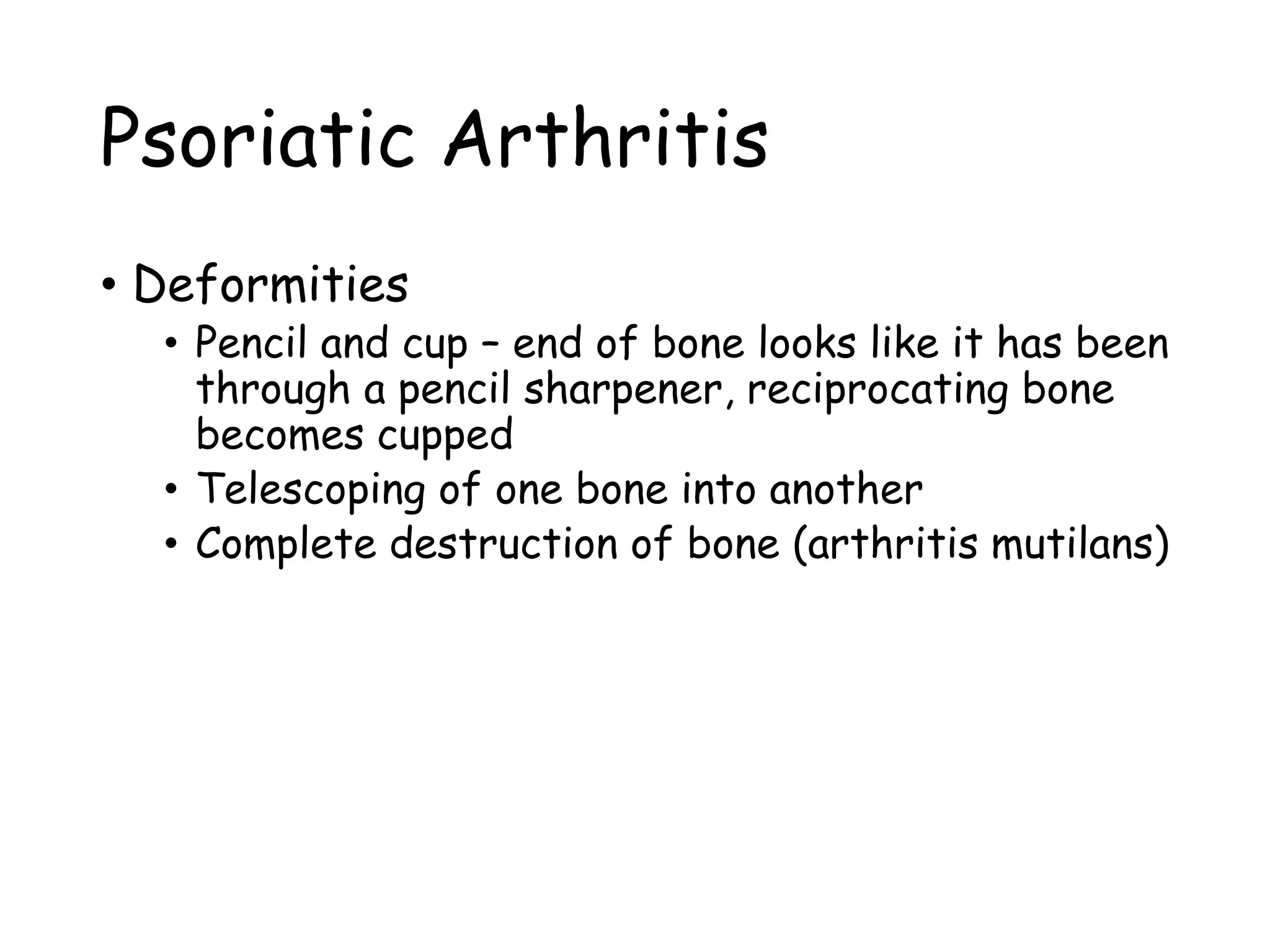 X ray changes in different types of arthritis | PPTX