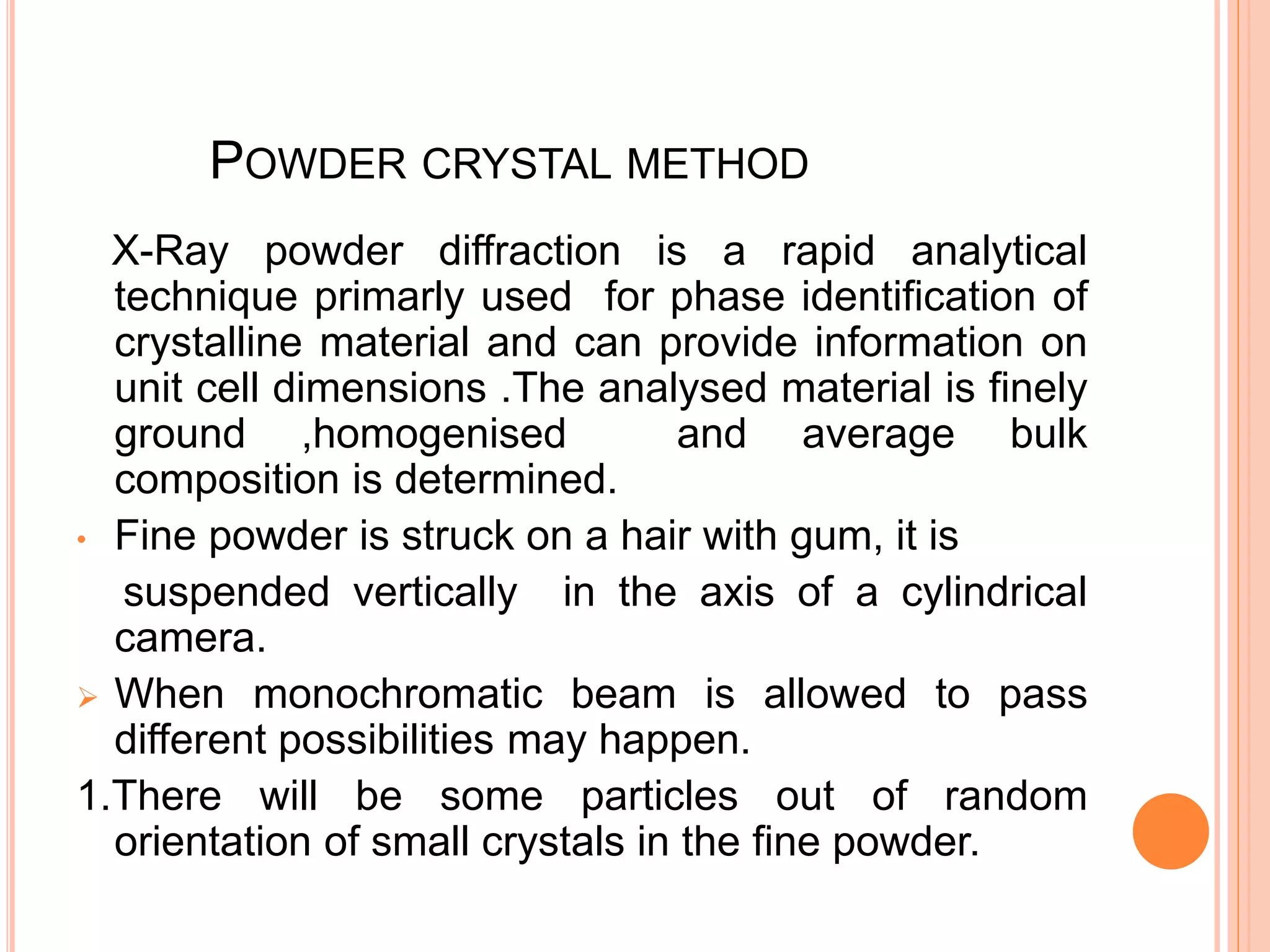 X ray crystallography. presentation | PPTX