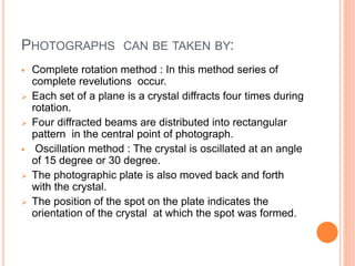 X ray crystallography. presentation | PPTX