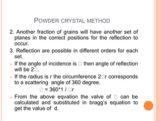 X ray crystallography. presentation | PPT