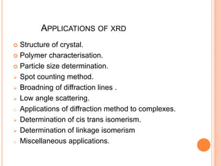 X ray crystallography. presentation | PPT