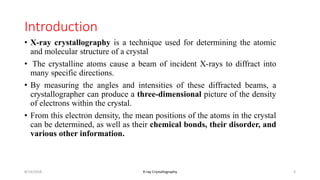 X ray crystallography | PPTX
