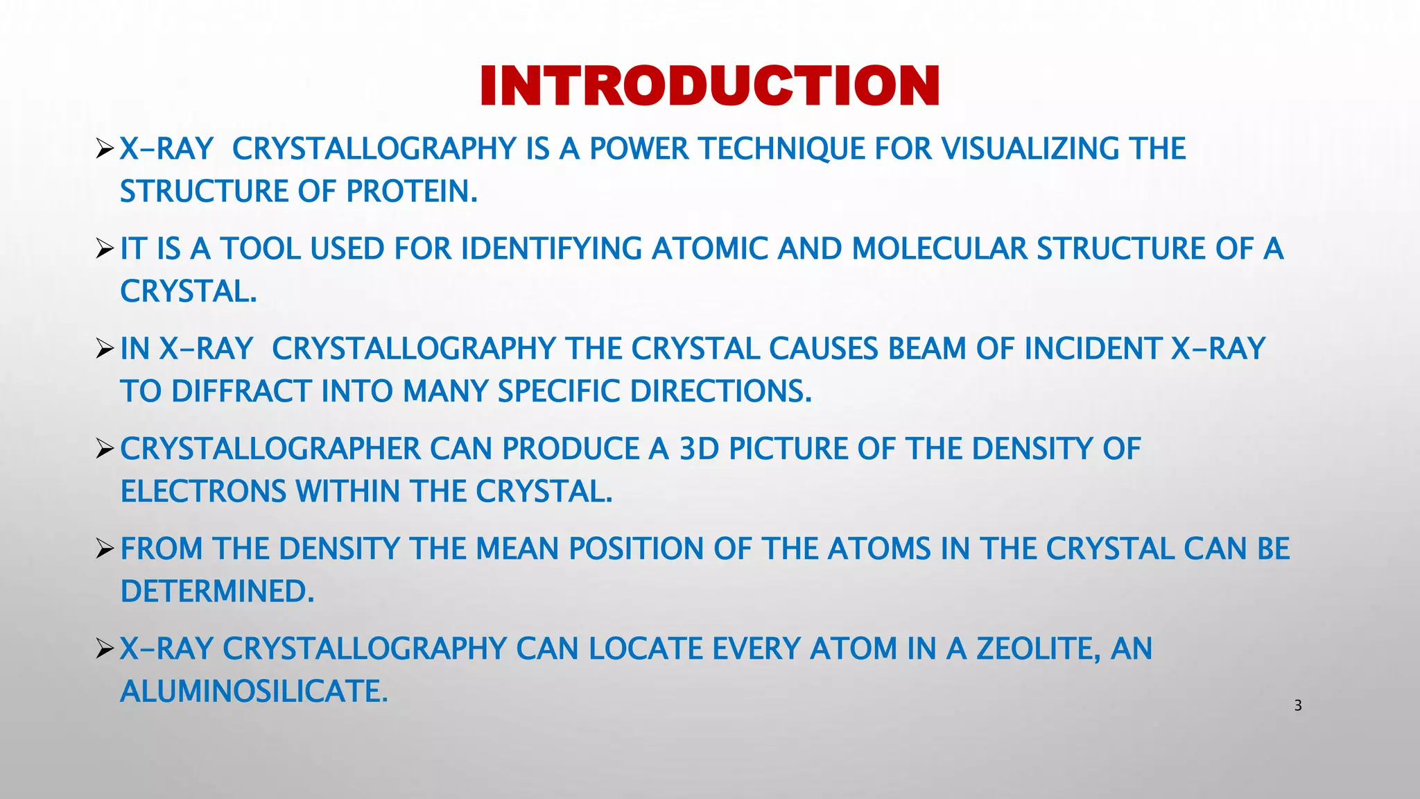 X ray crystallography | PPTX
