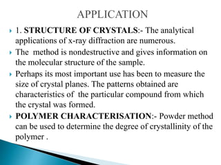 X ray crystallography | PPTX