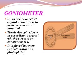 X ray crystallography | PPTX