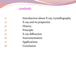 X ray crystallography | PPTX