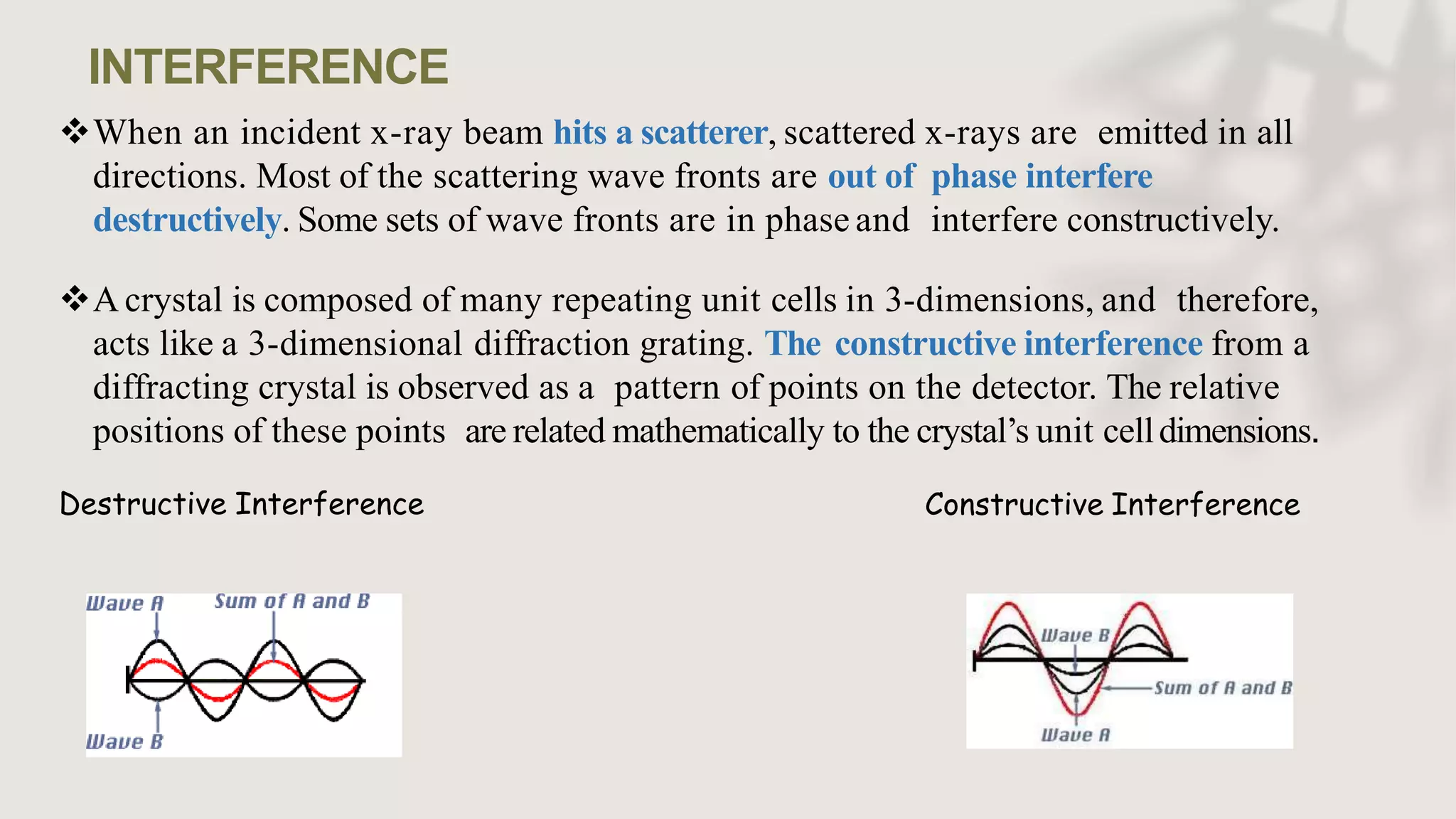 x ray crystallography & diffraction | PPTX