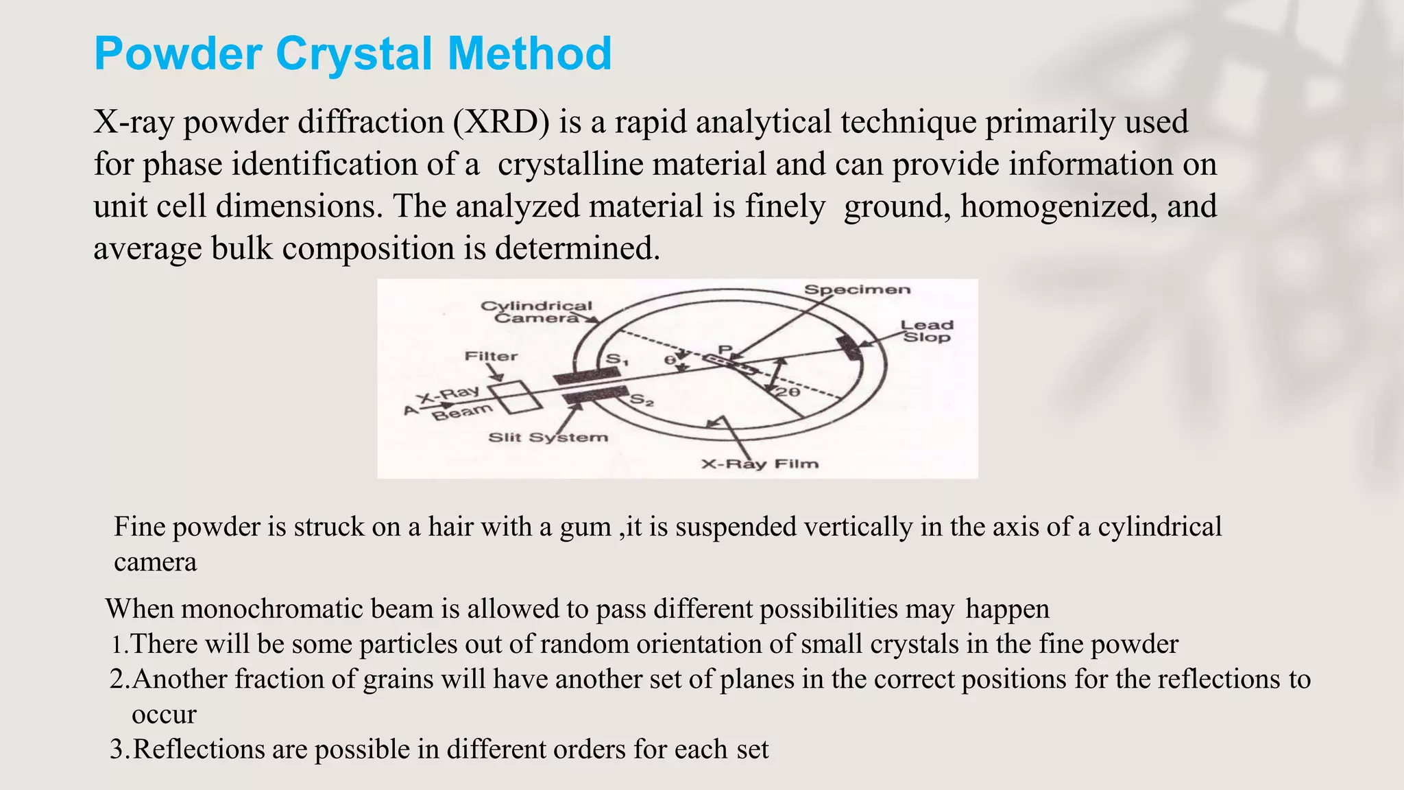 x ray crystallography & diffraction | PPTX