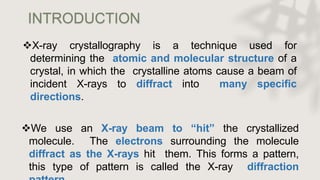 x ray crystallography & diffraction | PPTX