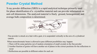 x ray crystallography & diffraction | PPTX
