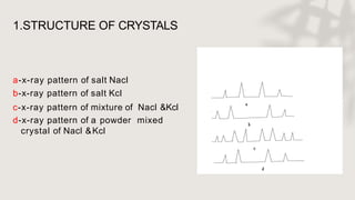 x ray crystallography & diffraction | PPTX