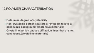 x ray crystallography & diffraction | PPTX