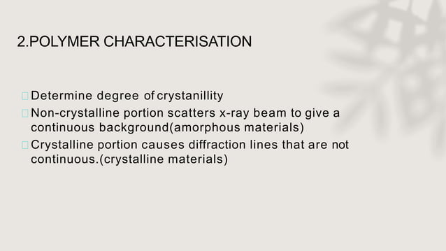 x ray crystallography & diffraction | PPT