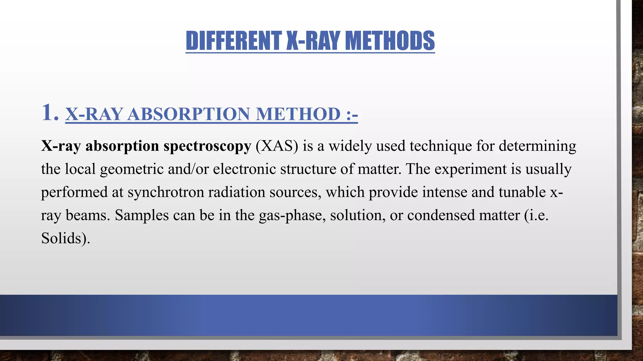 X ray crystallography | PPTX