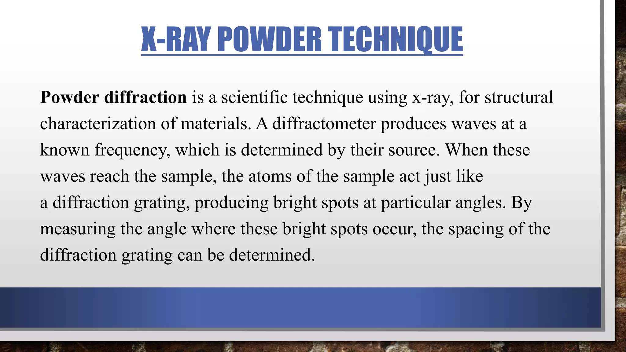 X ray crystallography | PPTX
