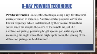X ray crystallography | PPTX