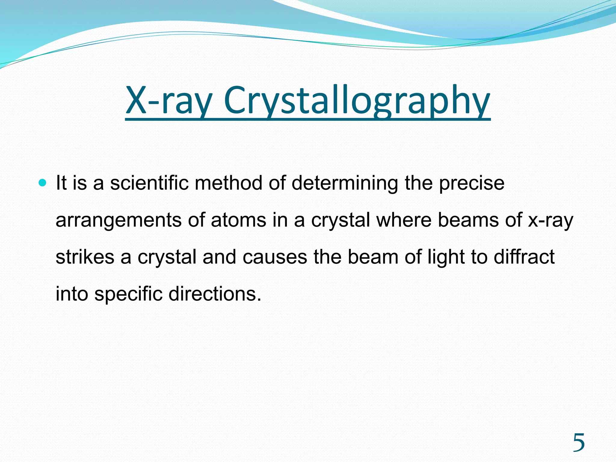 X ray crystallography | PPT