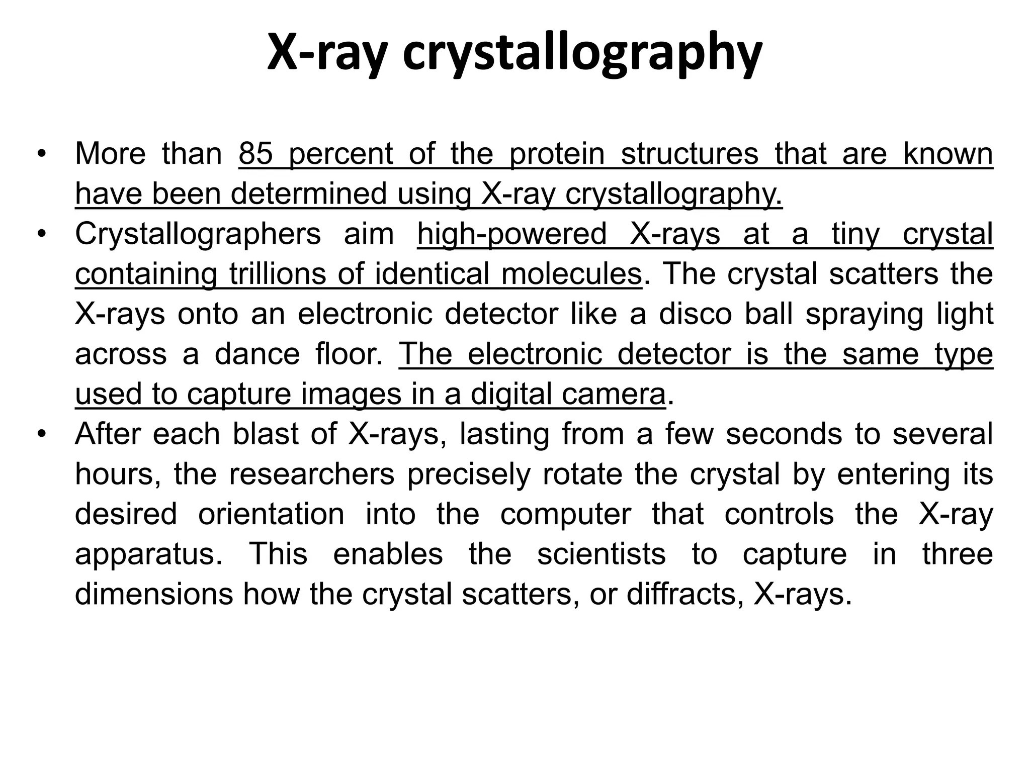 X ray crystellography | PPTX | Chemistry | Science
