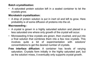 X ray crystellography | PPTX | Chemistry | Science