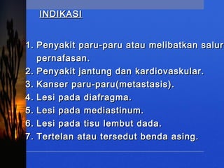X-RAY DADA - (SISTEM RESPIRASI) | PPT