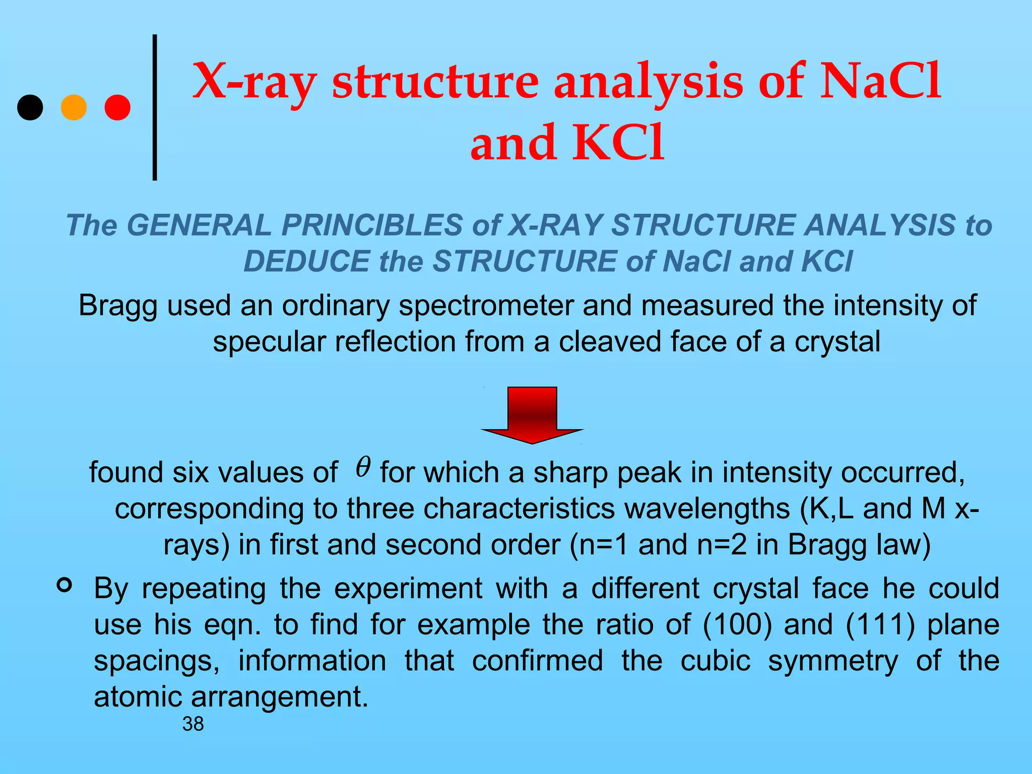 X ray diff lecture 3 | PPT | Chemistry | Science