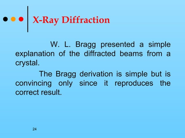 X ray diff lecture 3 | PPT | Chemistry | Science