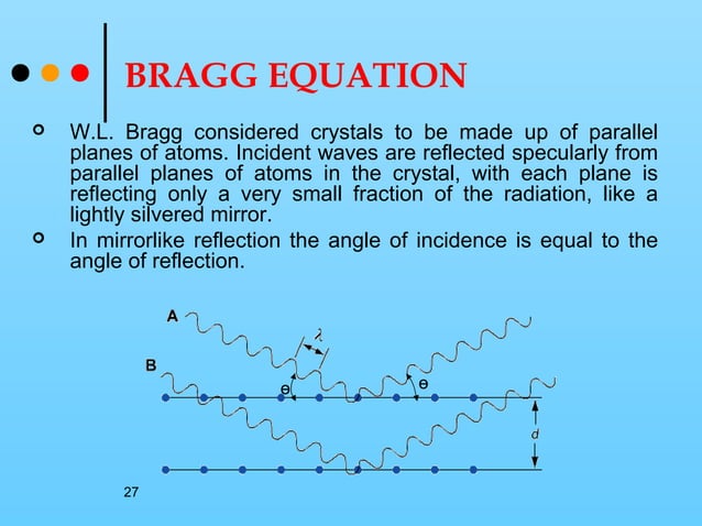 X Ray Diff Lecture 3 Ppt Chemistry Science
