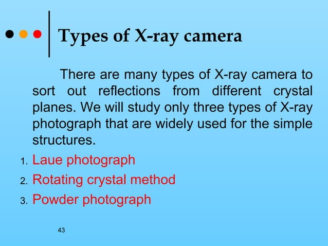 X ray diff lecture 3 | PPT | Chemistry | Science