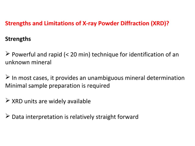 X ray diffraction | PPT | Chemistry | Science