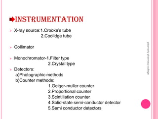 X ray diffraction | PPTX