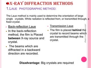 X ray diffraction | PPTX