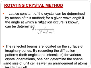 X ray diffraction | PPTX