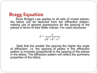 X ray diffraction | PPTX