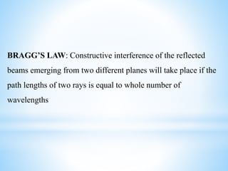 X-RAY DIFFRACTION | PPTX | Chemistry | Science