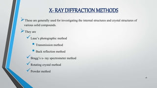 X ray diffraction by kk sahu | PPTX