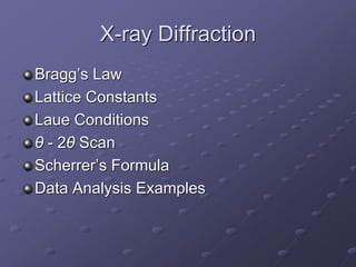 X-ray_Diffraction.ppt