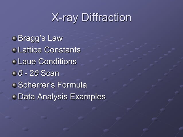 X-ray_Diffraction.ppt