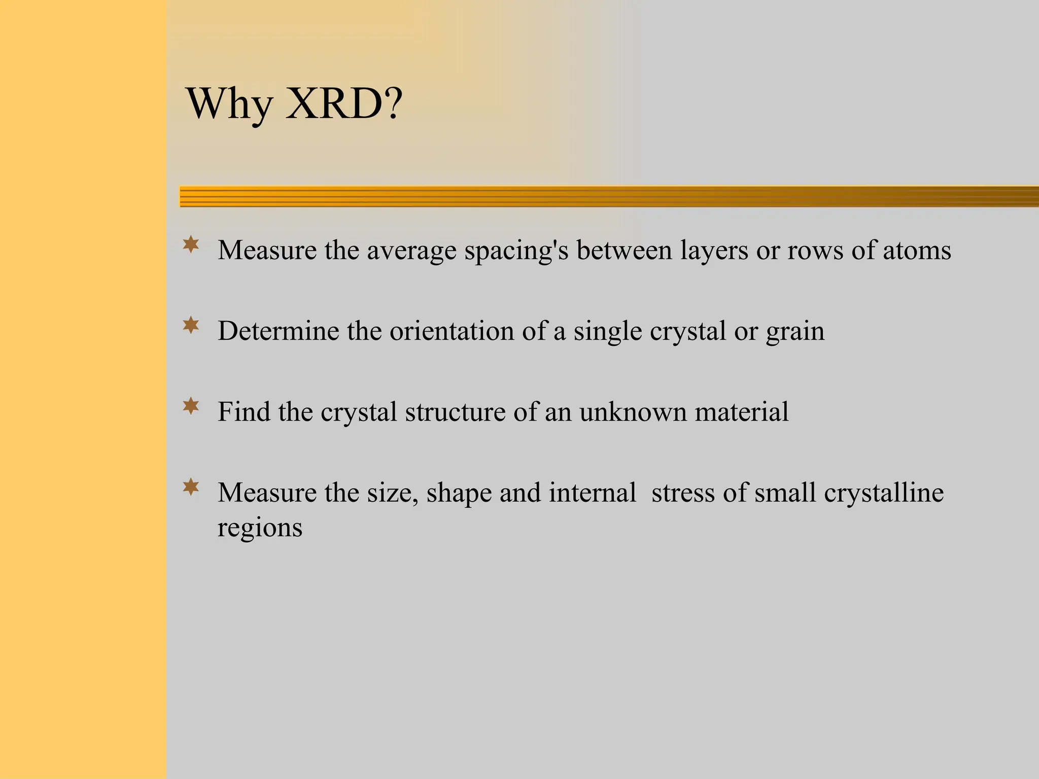 X Ray Diffraction Technique Introduction Working Principal Applicationpptx Chemistry Science