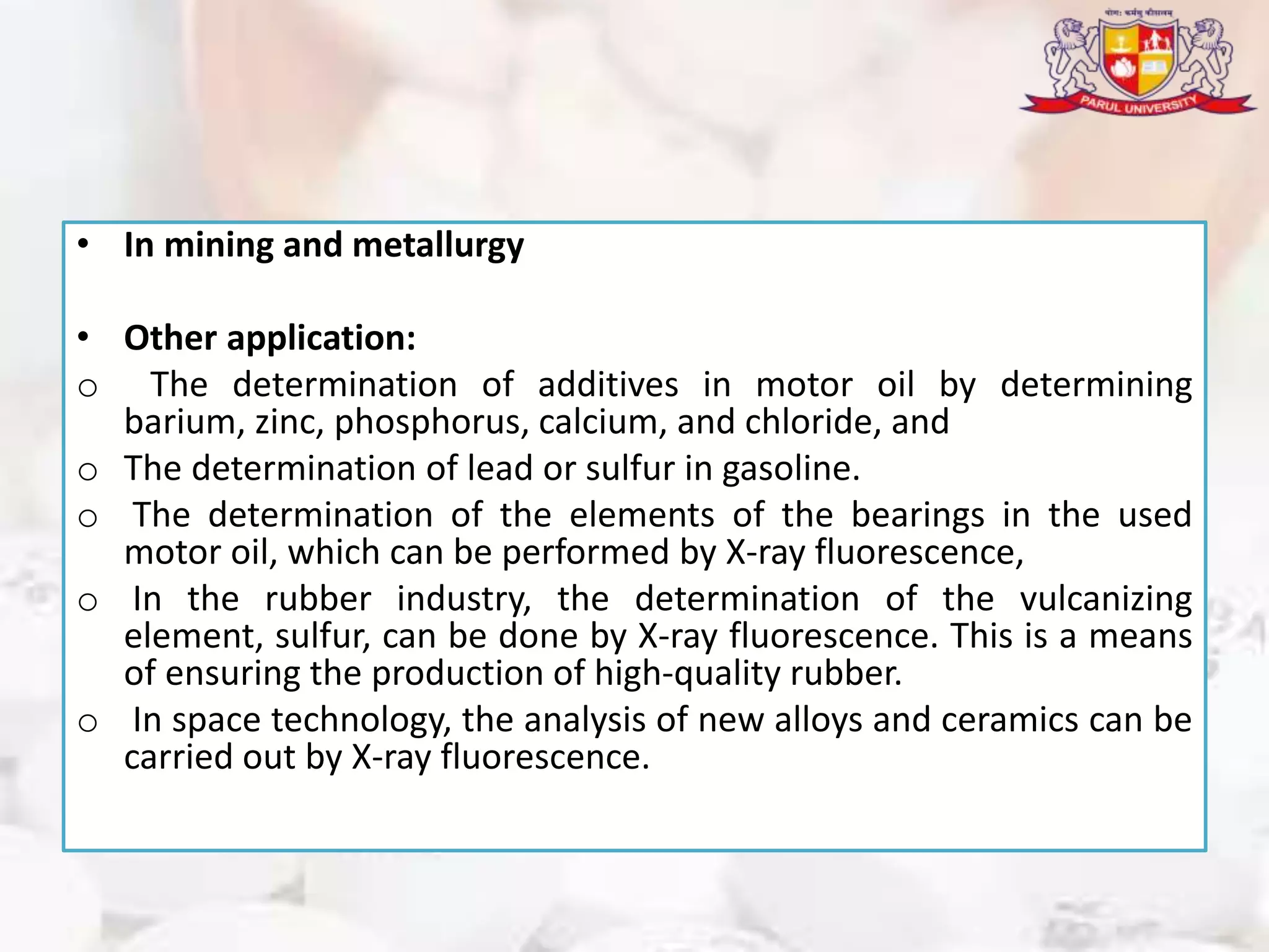 X ray diffraction and applications | PPTX