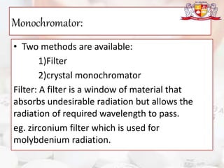 X ray diffraction and applications | PPTX