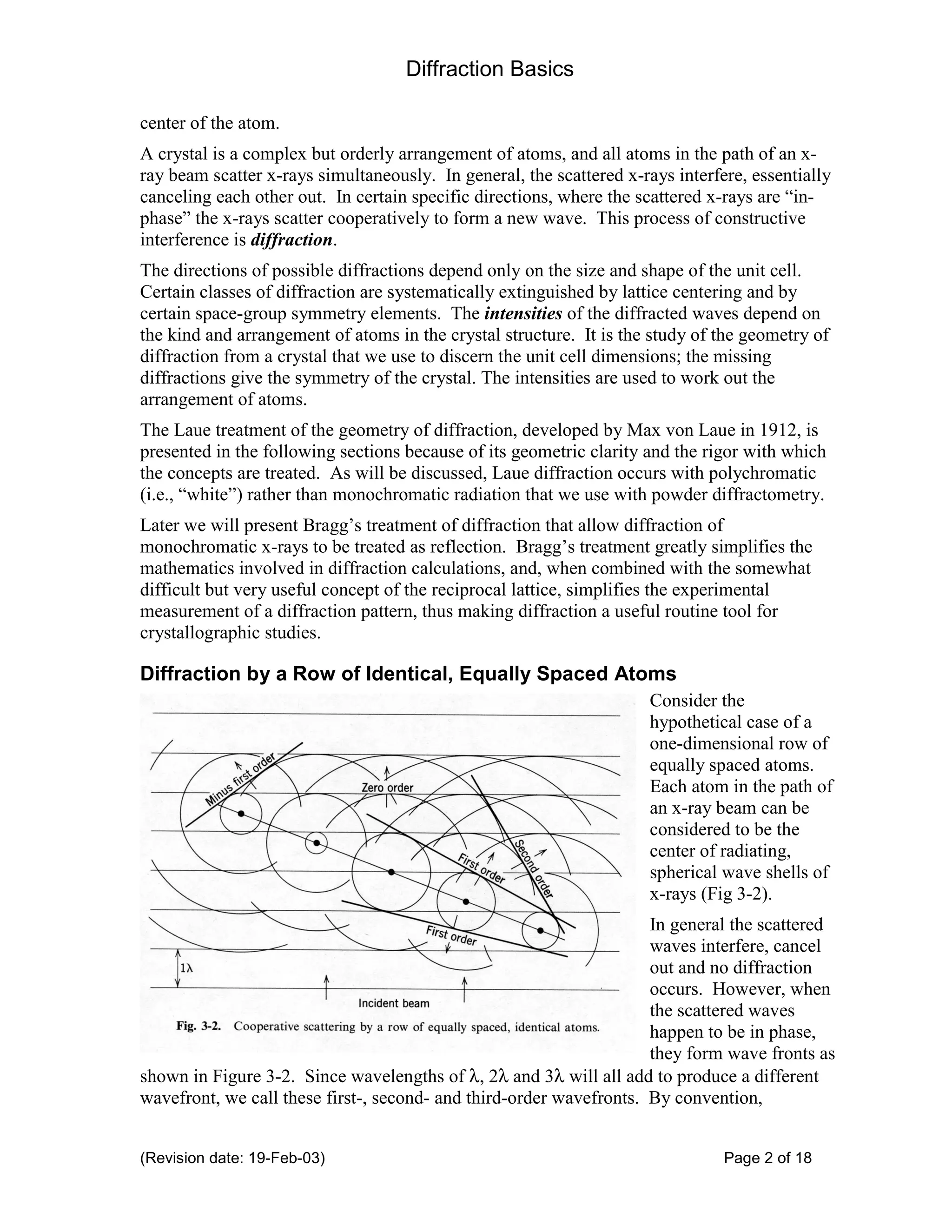 X ray diffraction basics | PDF