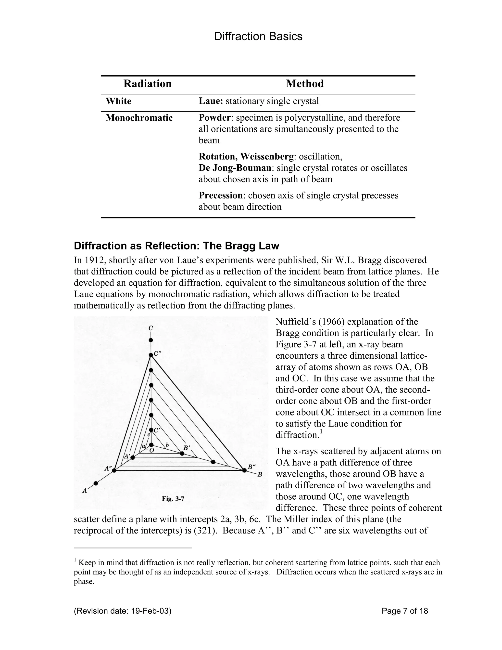 X ray diffraction basics | PDF