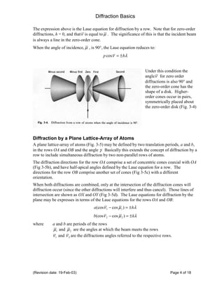 X ray diffraction basics | PDF