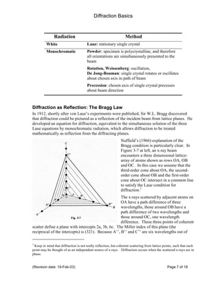 X ray diffraction basics | PDF
