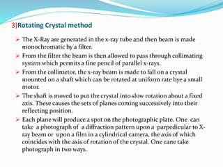 X ray diffraction | PPTX