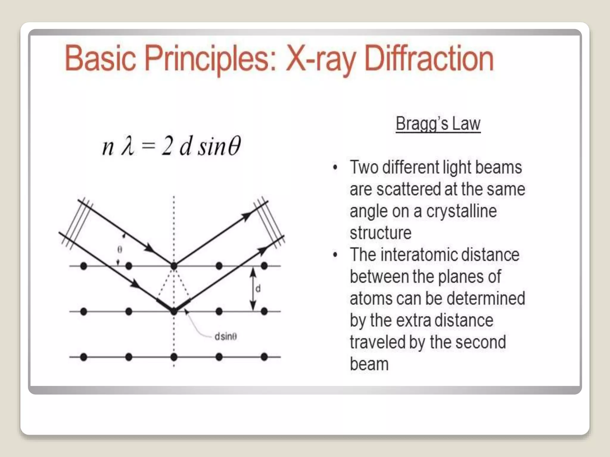 X ray diffraction method | PPTX