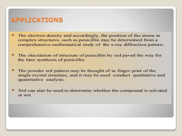 X ray diffraction method | PPTX