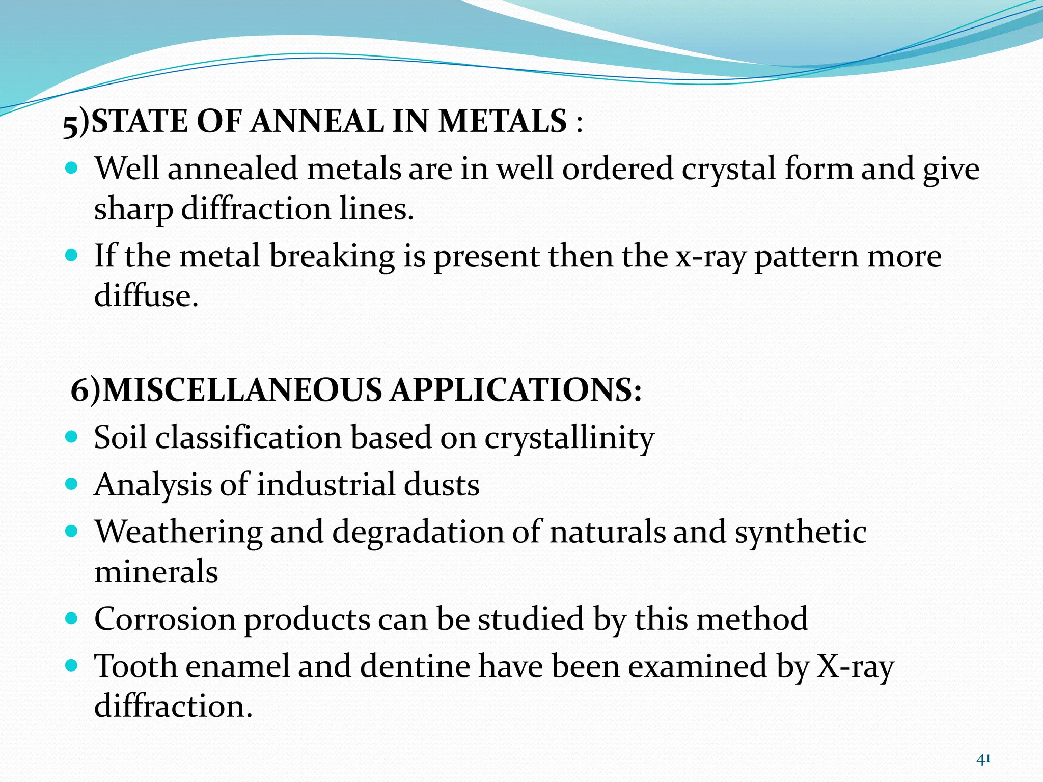 X-Ray diffraction Spec methods for analysis | PPTX