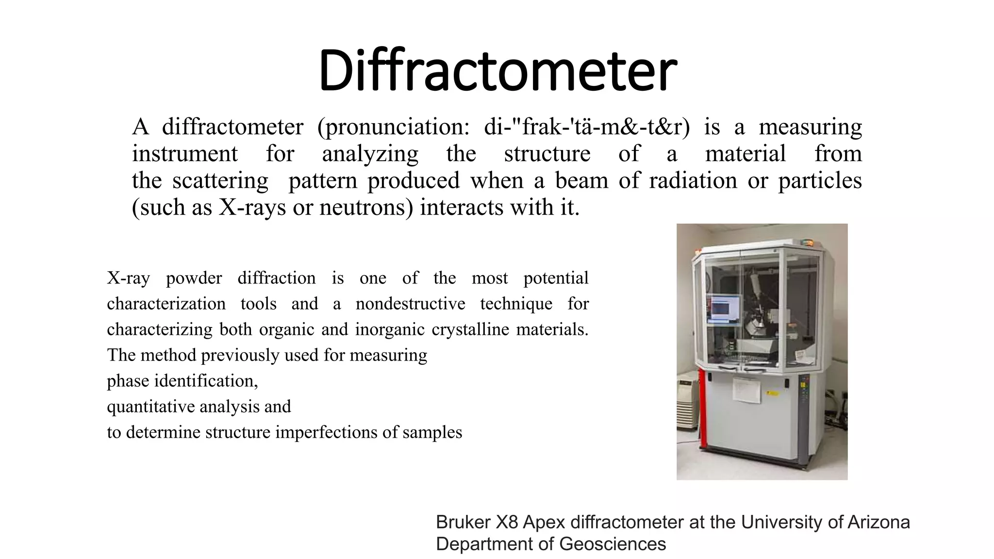 X-ray diffraction technique (xrd) | PPTX